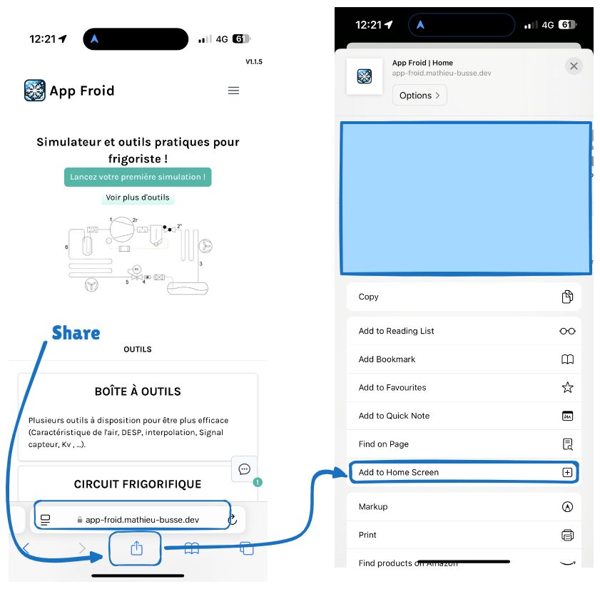 Installer App Froid - Application PWA pour frigoristes | App Froid